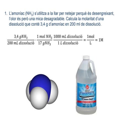 Solucionari molaritat | PPTX