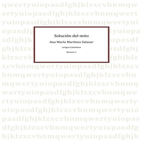 Solucion del taller del mito | PDF