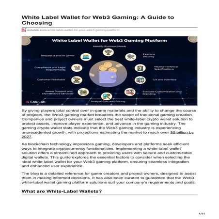 White Label Wallet for Web3 Gaming A Guide to Choosing.pdf