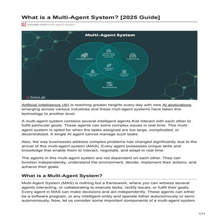 What is a Multi-Agent System 2025 Guide.pdf