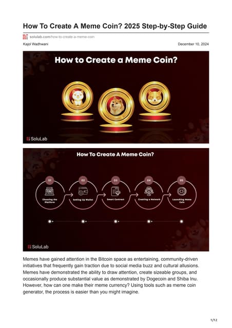 Meme Coin Development The Roadmap from Concept to Triumph.pdf