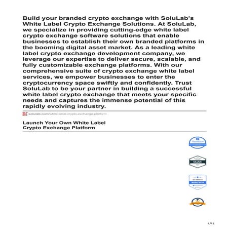 solulab.com-Build your branded crypto exchange with SoluLabs White Label Crypto Exchange ...