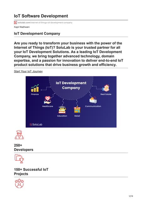 IoT tools for Smart Logistics and Last Mile Delivery | PPT