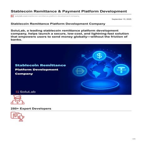 solulab.com-Stablecoin Remittance Payment Platform Development (1).pdf