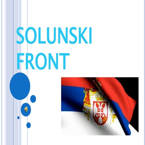 Solunski front | PPTX
