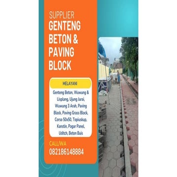 Model Paving Block Terbaik untuk Menyambut Tamu di Halaman Rumah | PDF