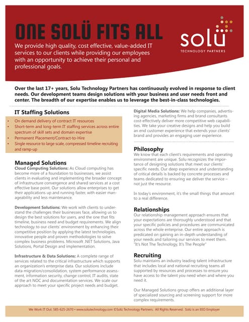 Solu technology partners solutions (3) | PDF