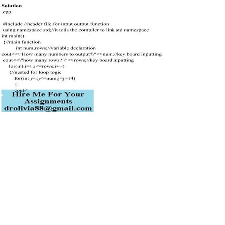 Solutioncpp Include Iostreamheader File For Input Output Fpdf 3707