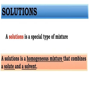 Solution Complete Lesson (Grade 6 Quarter 1) | PPTX