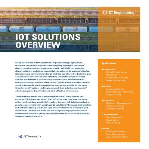 ST Engineering iDirect IoT Solutions Overview.pdf