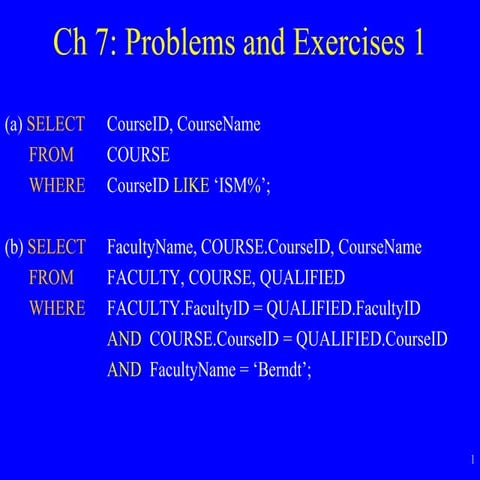 Exercise6(database) | PDF