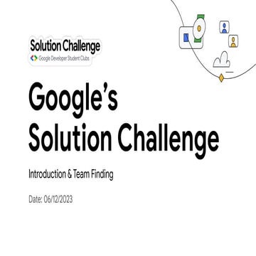 Solution Challenge - Introduction | PDF