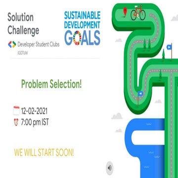 Problem Selection - Google Solution Challenge 2021 | PPTX