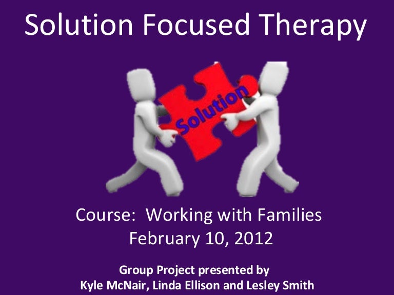 Solution focused therapy
