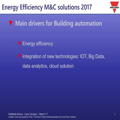 Solution for energy effieciency in building automation | PPTX