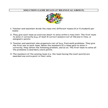 Solution game rules | PDF