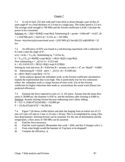 Assignment [4] machining with solutions | DOC