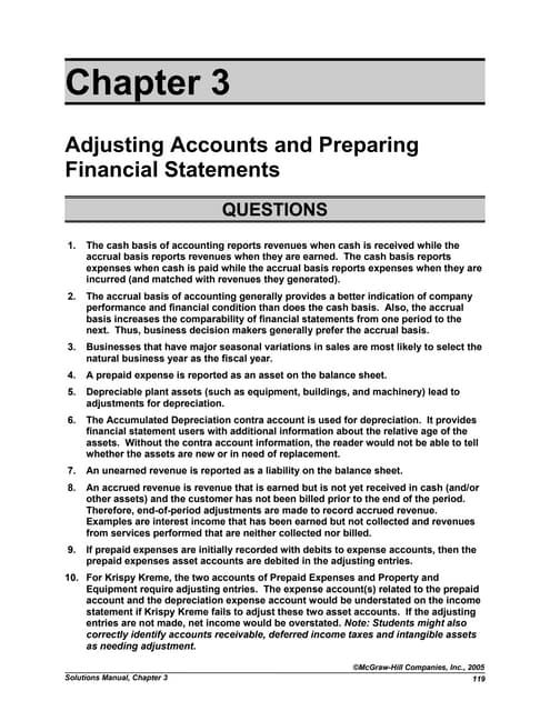 Chapter 3 Answers | PDF