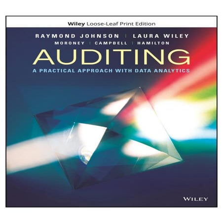 Solution manual For Auditing A Practical Approach with Data Analytics, 1st Edition Raymond N ...