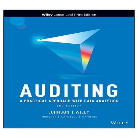 Solution manual For Auditing, A Practical Approach with Data Analytics 2e Johnson | PDF