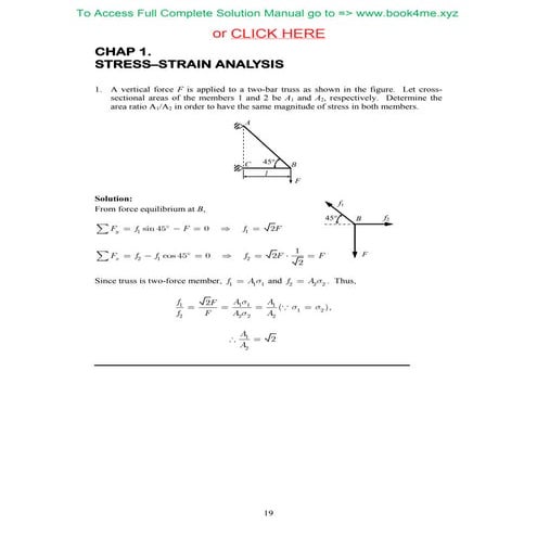 Solution Manual For Introduction To Finite Element Analysis And Design