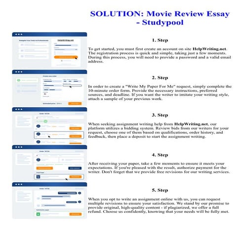 SOLUTION Movie Review Essay - Studypool | PDF