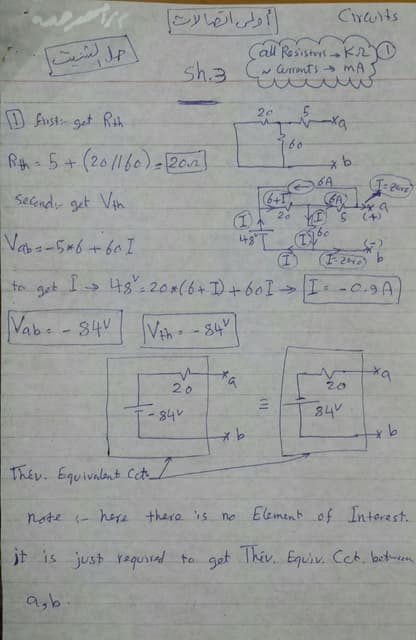 Electric Circuits Class (Problem set B) | PDF