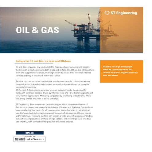 Oil & Gas - Solution Overview | PDF