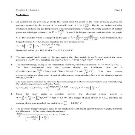 Solution prob 1 i ph o 30 | PDF