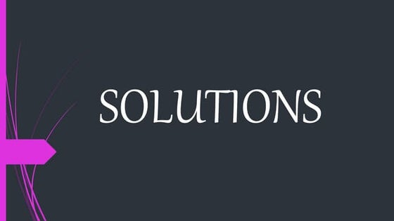 Mixtures & Solutions PPT | PDF