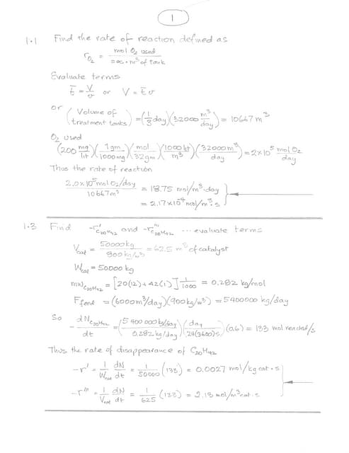 CRE Problems: Interpretation of Batch Reactor Data | PDF