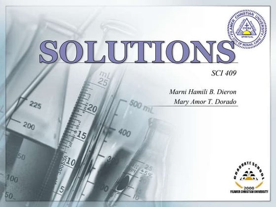 Solutions cheat sheet | PDF