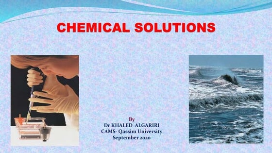solution and solubility | PPT