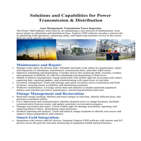 Field Workforce Management Software Software For Field Service Pdf