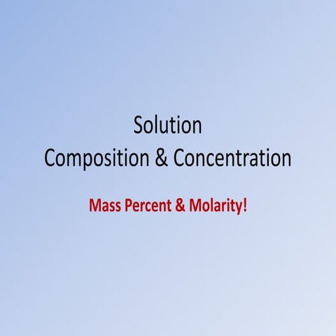 solutions d Concentration old.ppt
