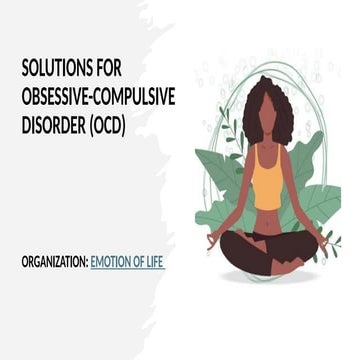 SOLUTIONS FOR OBSESSIVE COMPULSIVE DISORDER | PPTX