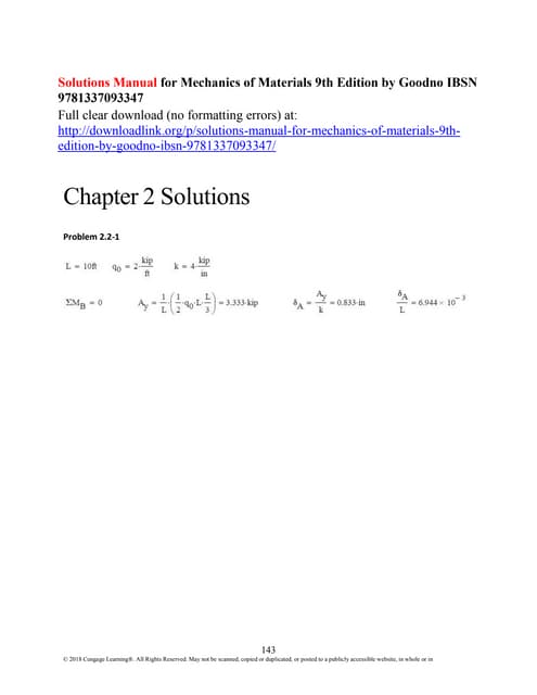 Solution 2 3_8_bar_with_a_hole | PDF