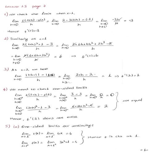 Solutions of exercises lectures 13 17 | PDF