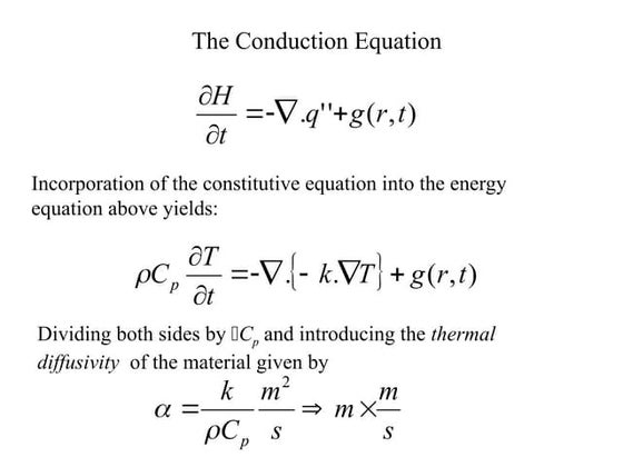 Heat conduction through a plane wall | PPTX | Physics | Science