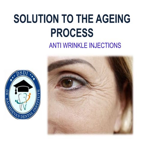 Solution to the ageing process | PPTX