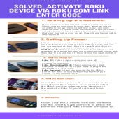 Solved: Activate Roku Device via Roku Com Link Code | PDF