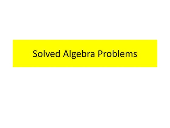Problem on cylinder | PPT