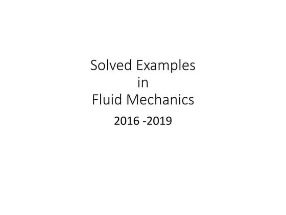 Solved problems pipe flow final 1.doc | Physics | Science