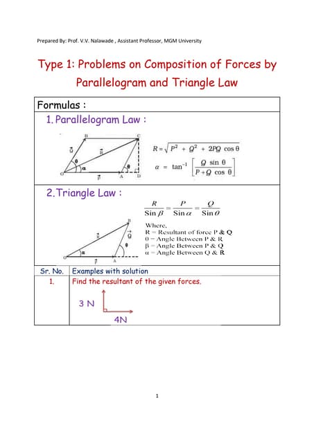 Force System-Engineering Mechanics | PDF