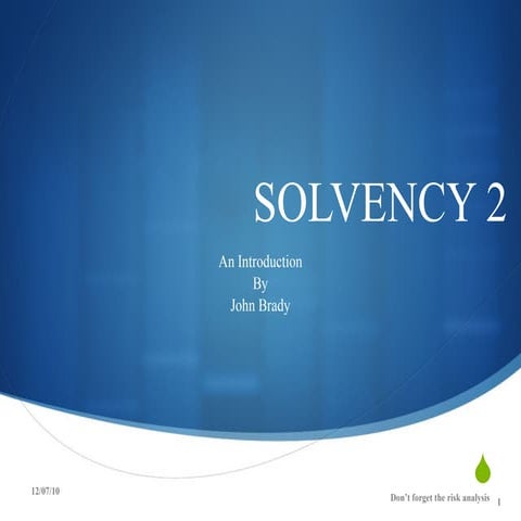 Solvency 2 | PPT