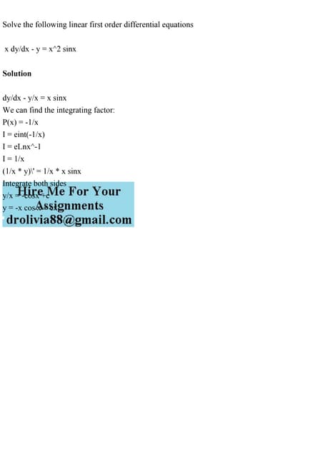 Solve the following differential equation with Laplace transform (us.pdf