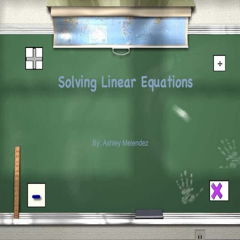 Solving Linear Equations | PPT