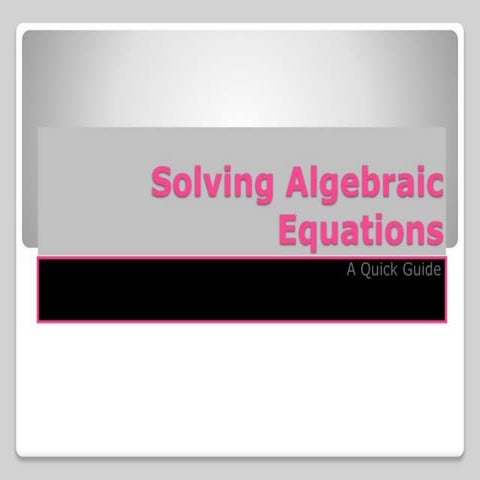 Different way to solve algebraic equation.pptx