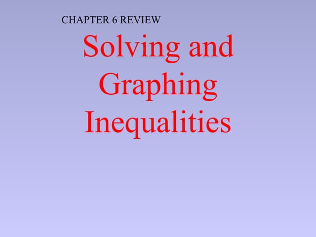 Lecture 7 (inequalities) | PPTX