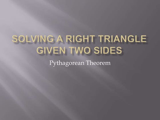 Finding the angle of depression | PPTX